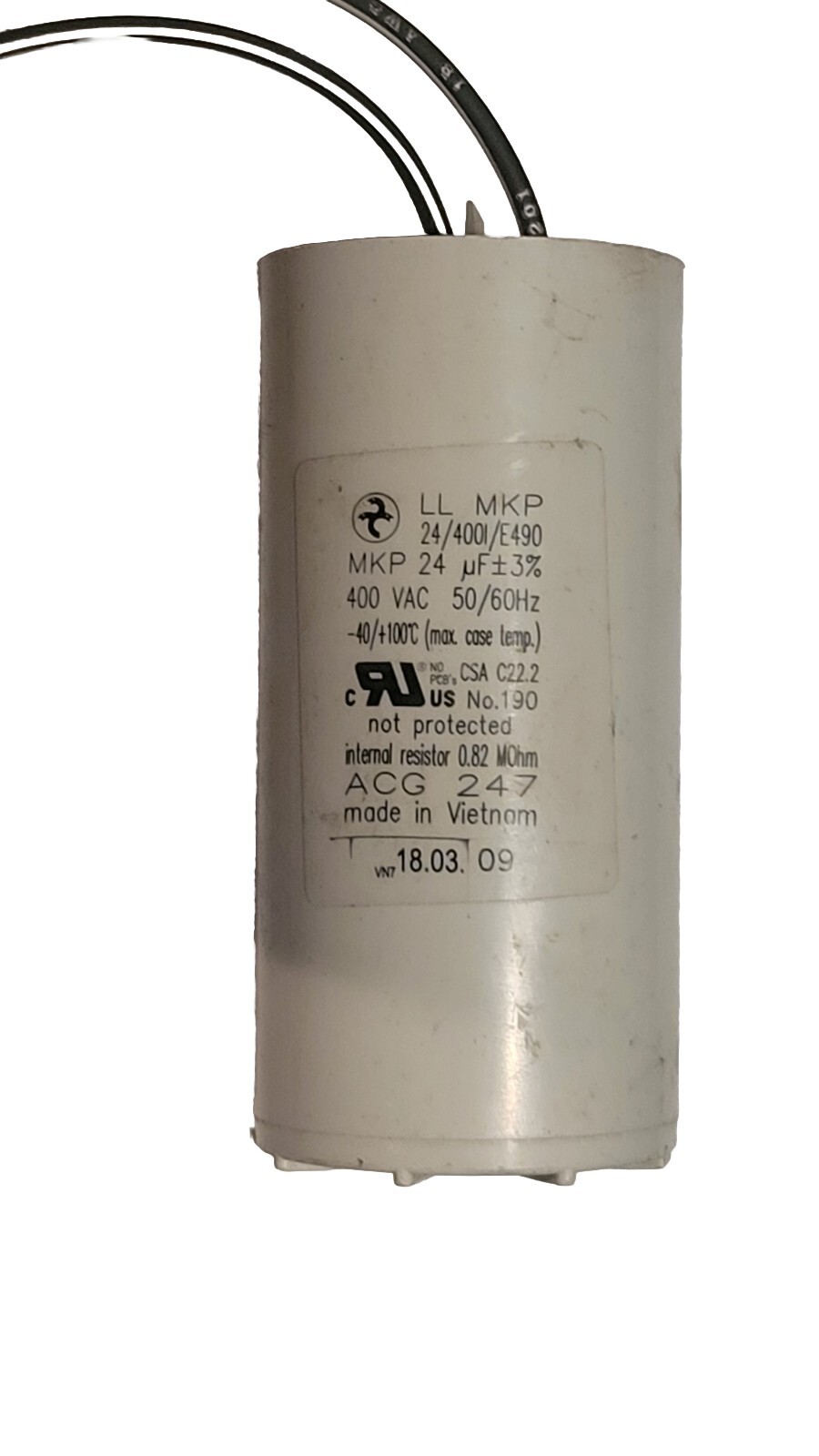 [LOT OF 6 PCS]- LL MKP 24/4001/E490 400 VAC 50/60Hz Internal resistor ...