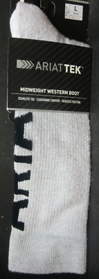 Ariat Men's Over The Calf Grey Boot Socks AR2345-050 L (Unisex) Grey | eBay