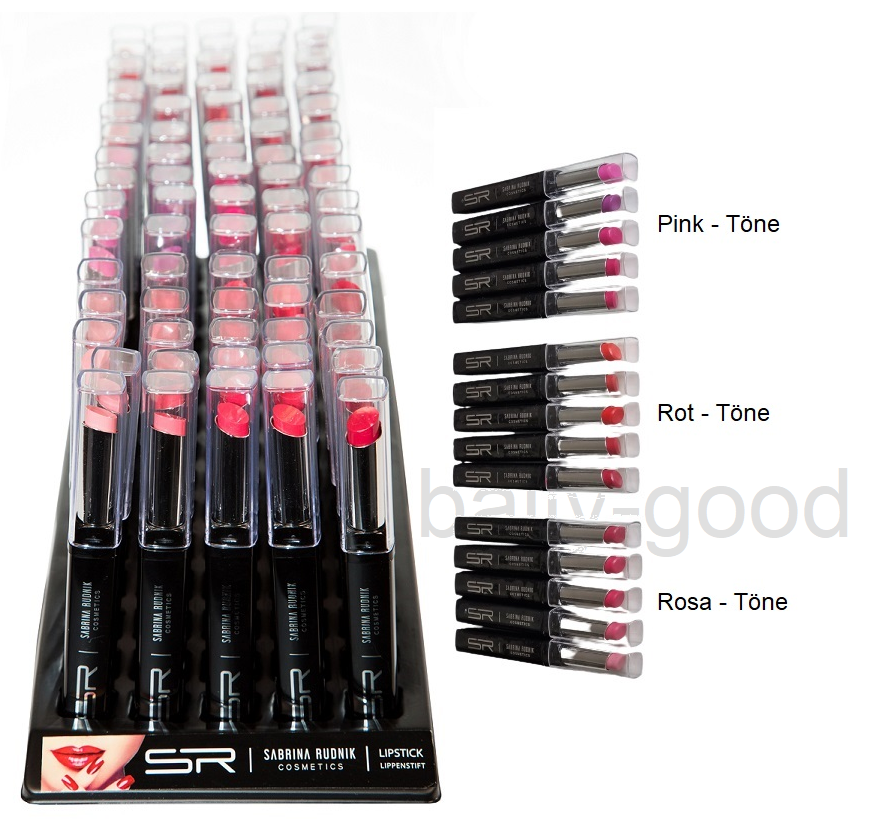 5er Set Lipstick Lippenstift Pink,Rot,Rosa-Töne Sabrina Rudnik ...