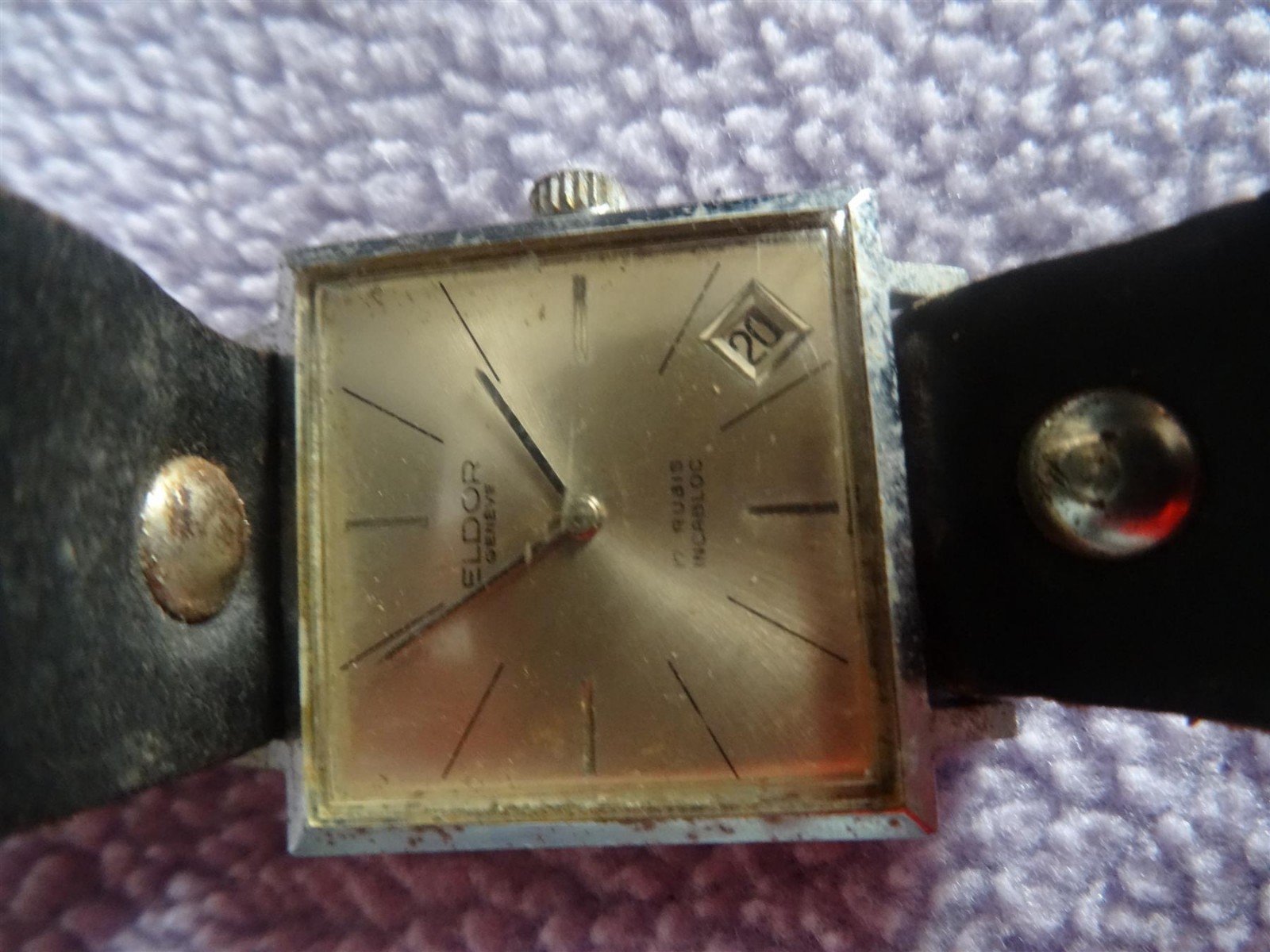 ELDOR GENEVE 17 RUBIS INCABLOC MAN WATCH WIND UP DATE VTG WORKING | eBay