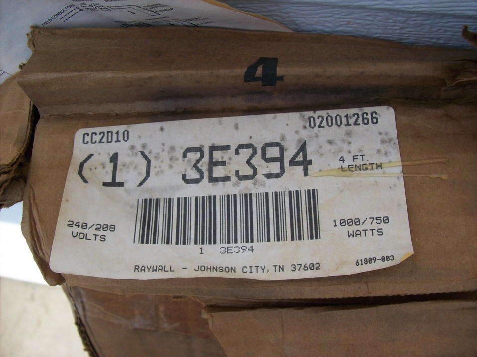 Raywall Electric Heater 3E394 Four Foot Baseboard 240 volt | eBay