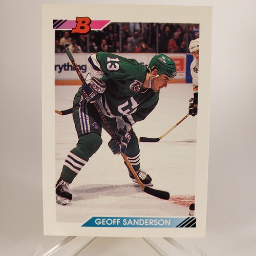 1992-93 Bowman Whalers Hockey Card #136 Geoff Sanderson | eBay