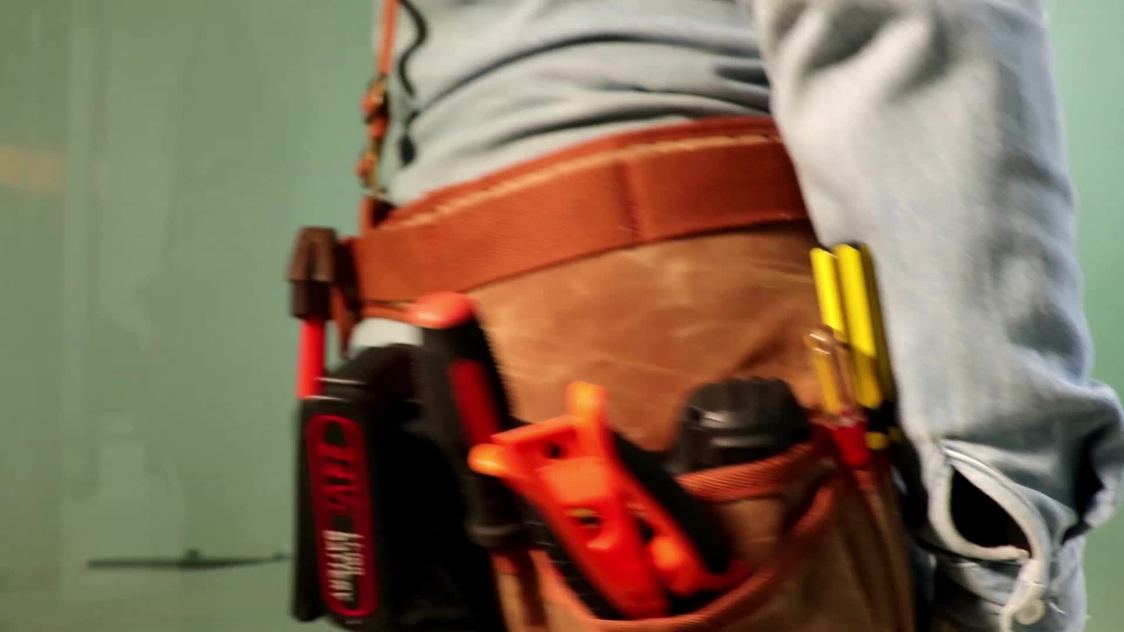 TOURBON Heavy Duty Work Tool Belt Suspenders Pouch Strap Electricians ...