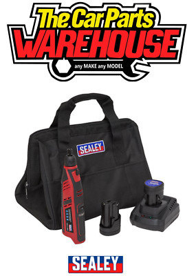 Sealey CP1207KIT Cordless Rotary Tool & Engraver Kit 49p 2 Batteries ...