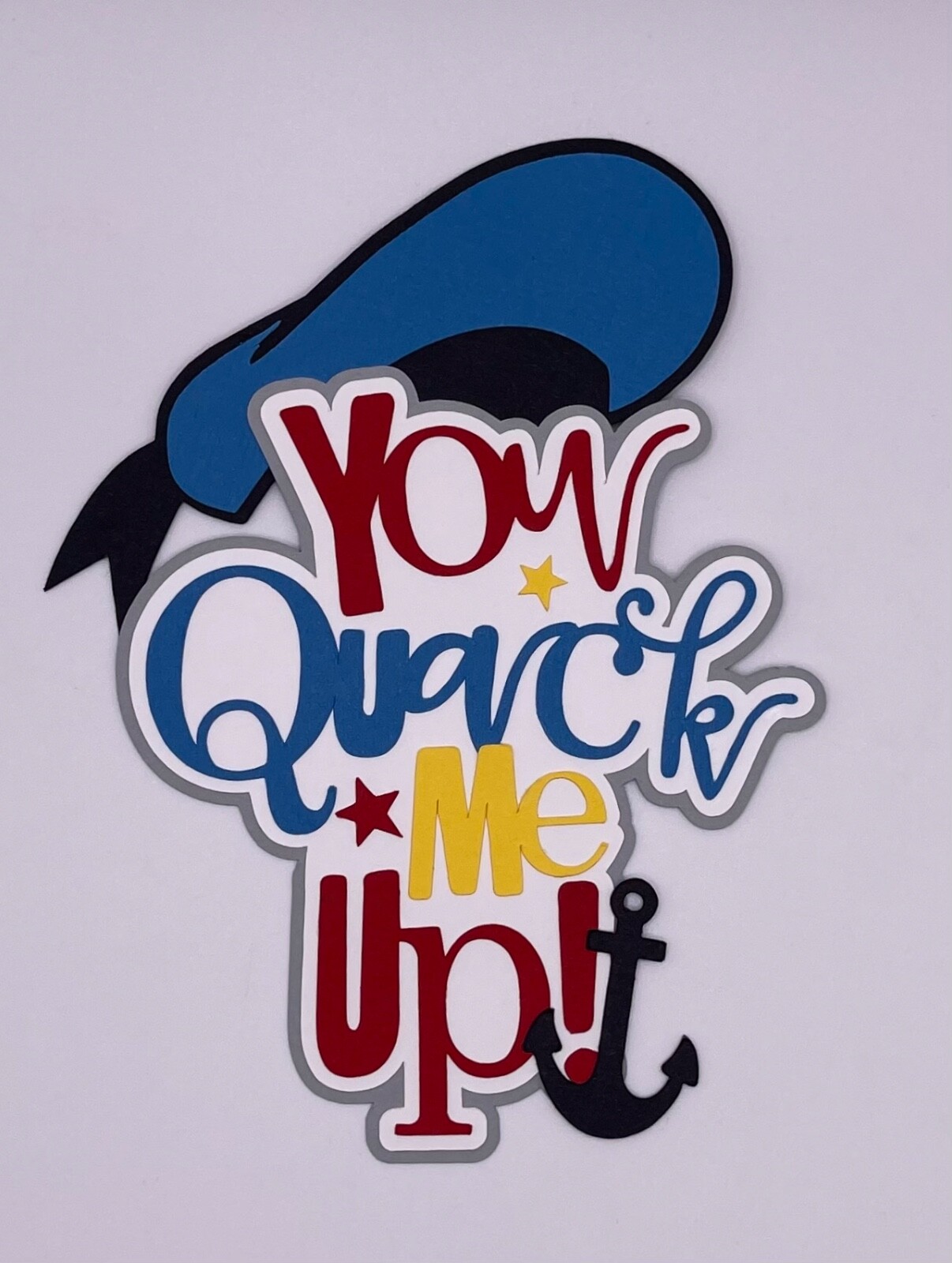 Disney Donald Duck - Handmade Paper Piecing Scrapbook Embellishment Die ...