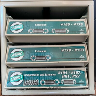 Hillman Hardware Larger Cab 3 Drawer Steel Organizer w/Springs Assorted ...