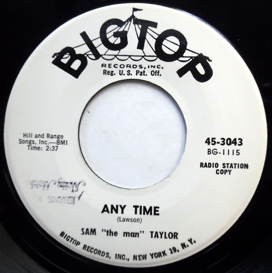 SAM "THE MAN" TAYLOR 45 King Size Blues / Any... NEAR MINT Big Band ...