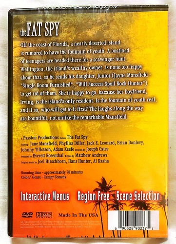 The Fat Spy = DVD = Jayne Mansfield Brian Donlevy Phyllis Diller = RARE ...