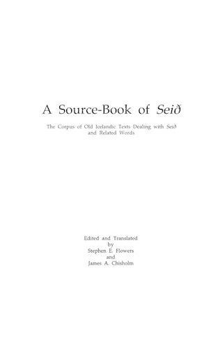 Stephen Edred Flowers James Chisholm Source Book of Seid (Poche ...