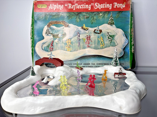 Vintage Regency Alpine Reflecting Skating Pond Christmas Decoration | eBay