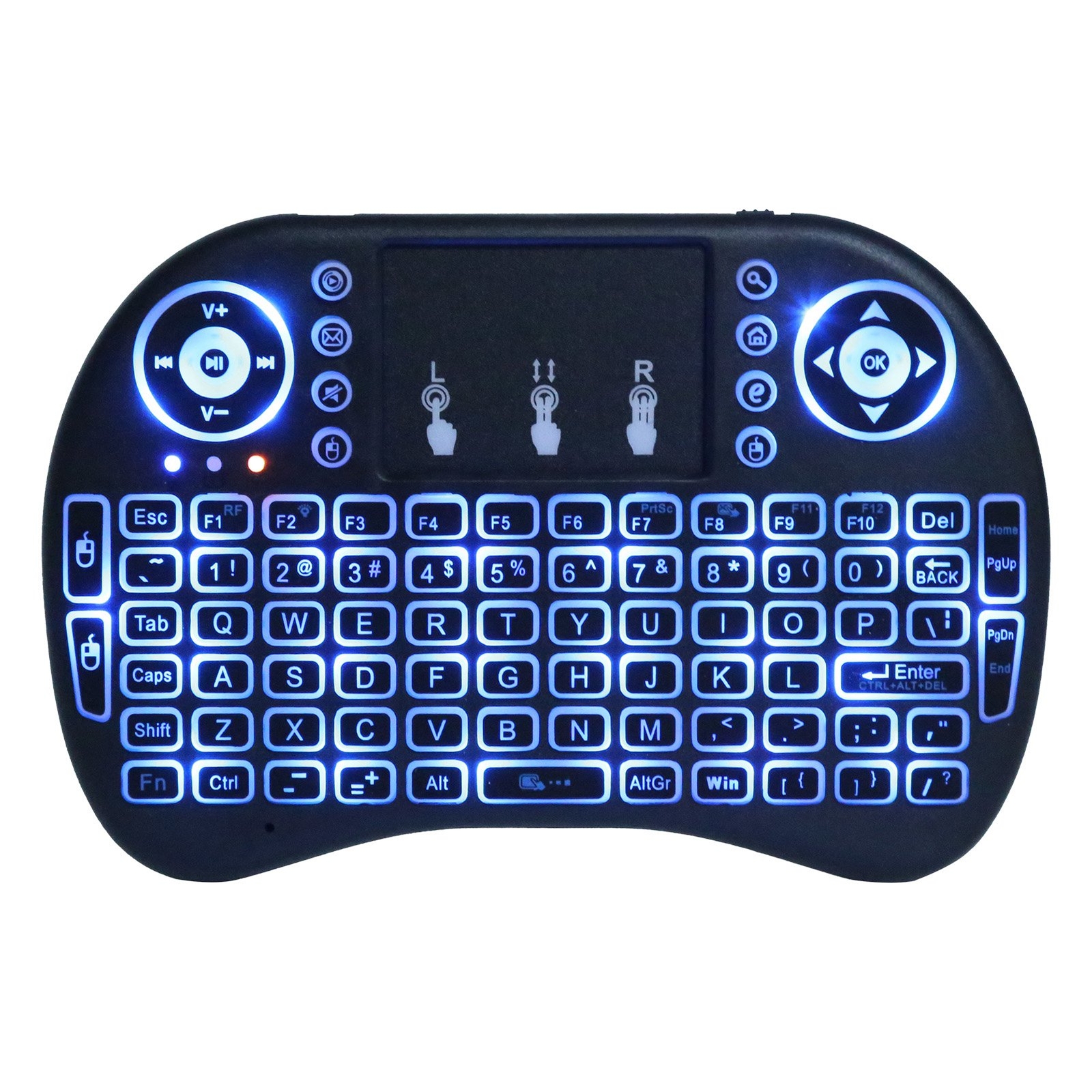 Mini Wireless Keyboard Backlit 2.4GHz 10 Meter Working Distance Smart ...