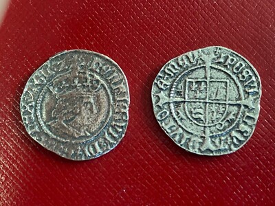 HENRY VII HALF GROAT 1504-9 PROFILE ISSUE MINTMARK YORK COIN MODERN ...