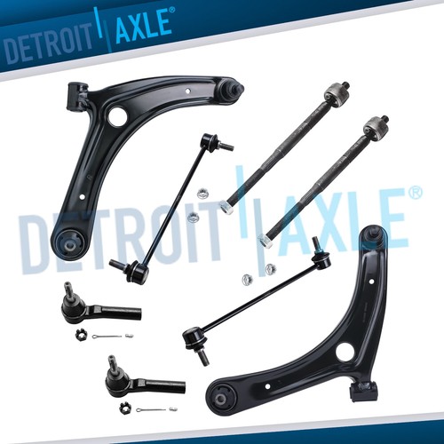 Front Lower Control Arms Tie Rods Suspension Kit for 07-17 Jeep Compass ...
