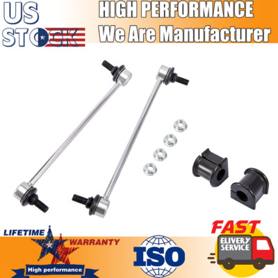 2PCS Front Sway Bar End Stabilizer Bar Link &Bar Bush For Toyota ...