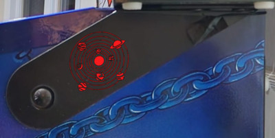 Pinbot Lighted Magnetic Hinge Covers pinball machine mod RED-B1327 | eBay