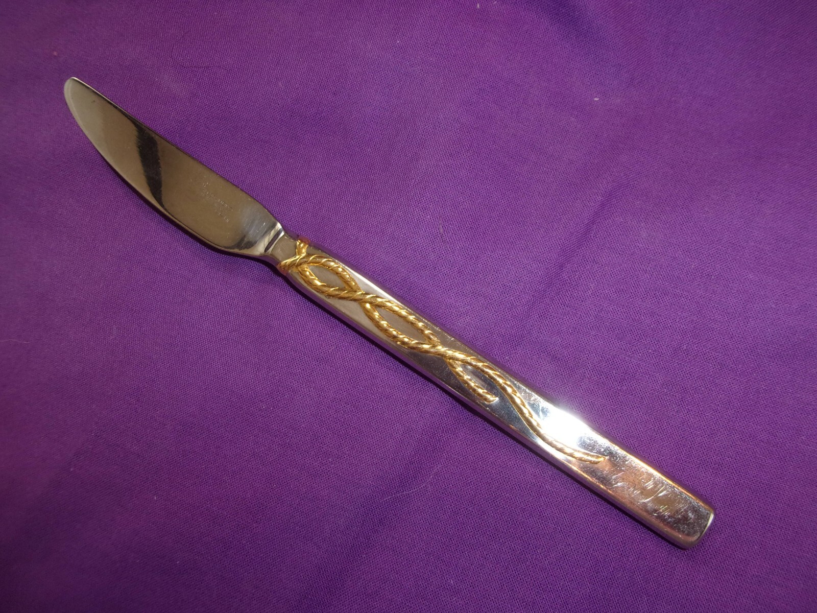 MIKASA CARA GOLD ALESSANDRO DINNER KNIFE 8 3/8" VG MULTIPLES | eBay