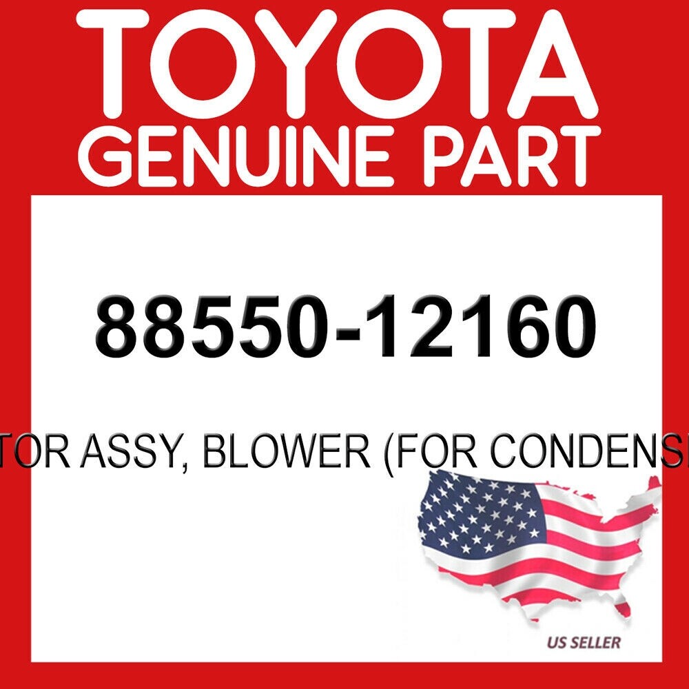 Toyota Genuine 88550-12160 Motor Assy Blower (For Condenser) OEM ...