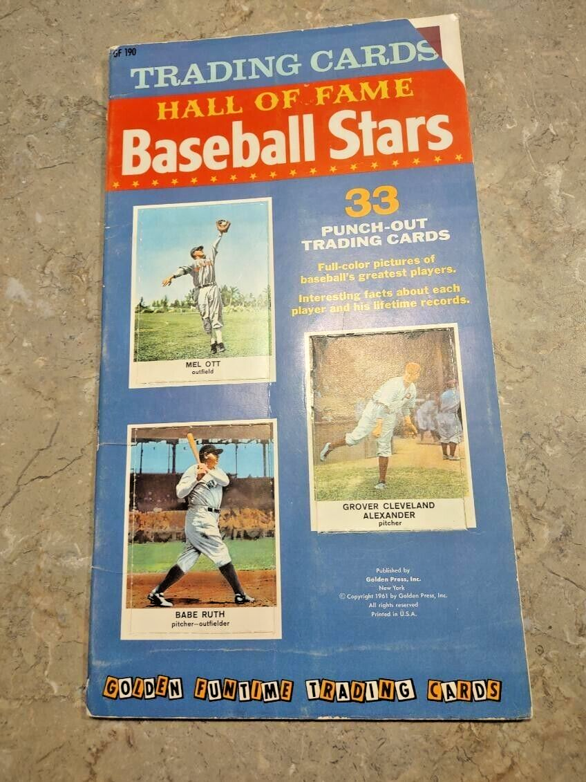 1961 Golden Press Booklet Complete Set of 33 Intact Babe Ruth Cobb Wagner Matty! | eBay