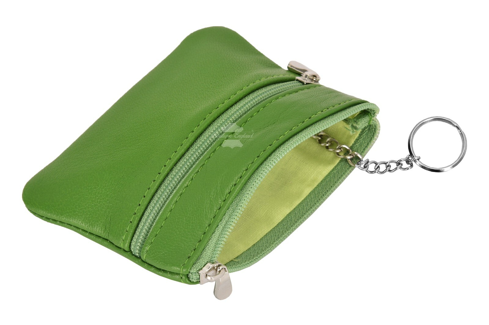 New Key Pouch Genuine Leather Small Coin Card Key Ring Wallet Pouch ...