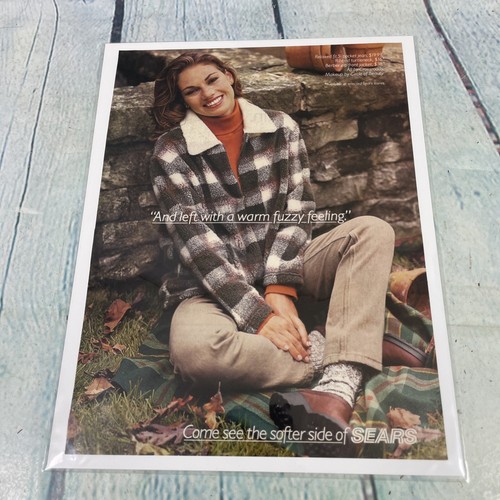 1997 Sexy Lady Jeans Jacket Vintage Sears Print Ad/Poster Promo Art ...