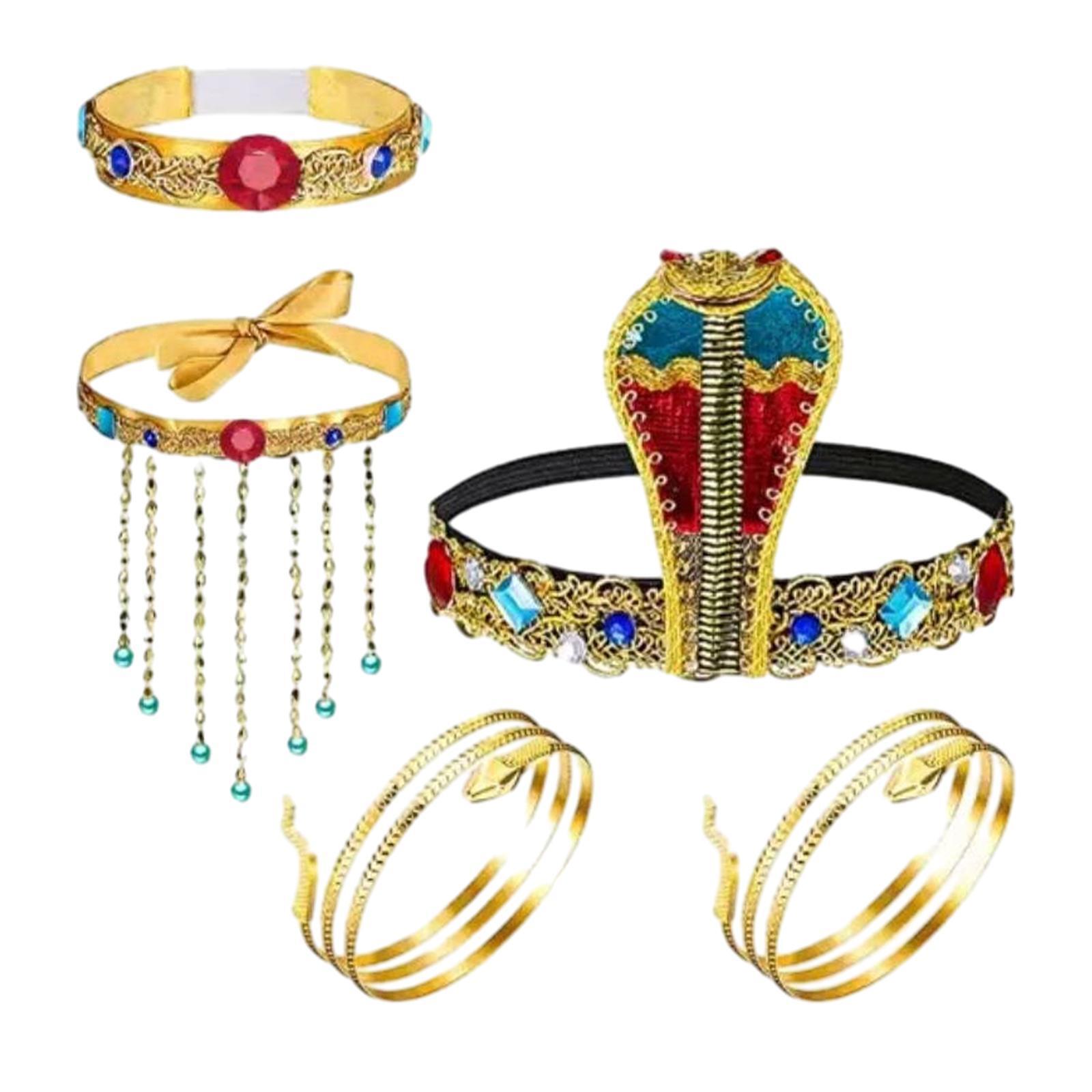 5 Pieces Egyptian Costume Accessories for Events Gifts Stage ...