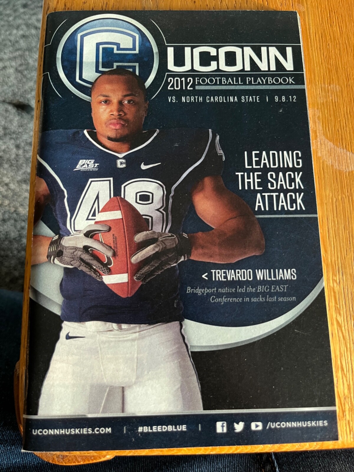 Uconn Football Program: September 8, 2012 vs. North Carolina State | eBay