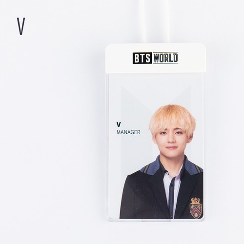 BTS WORLD OFFICIAL PHOTOCARD MANAGER CARD JUNGKOOK V SUGA JIMIN J-HOPE ...
