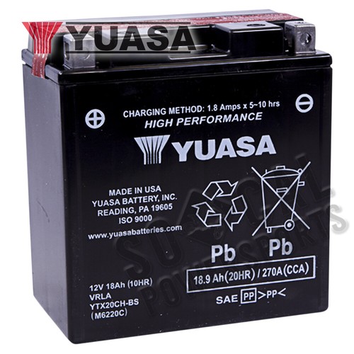 Yuasa High Performance Maintenance Free Battery-YTX20CH-BS for 2020 ...