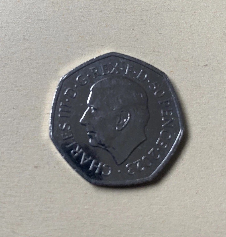 Extremely RARE Uncrowned King Charles III 50P COIN | eBay UK