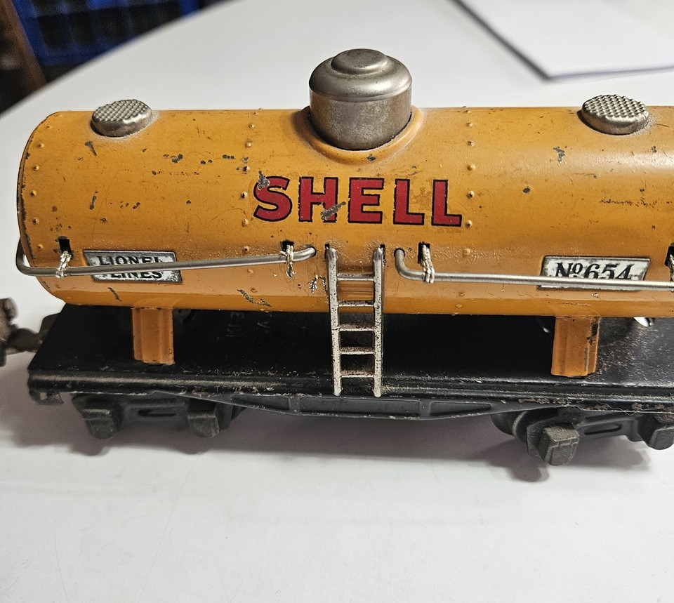 Lionel 654 O Gauge Shell Oil Tank Car | eBay