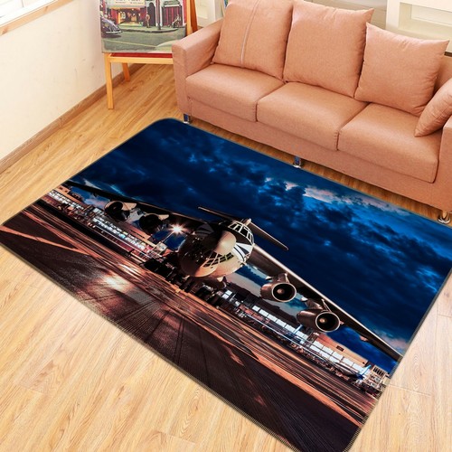 3D Airport Airplane NAO3339 Transport Game Rug Mat Elegant Photo Carpet ...