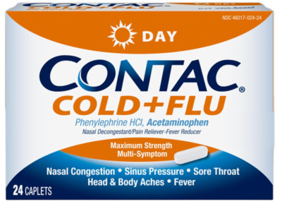 (2PK) Contac Cold + Flu Multi-Symptom, Day 24 Caplets 346017024241VL | eBay