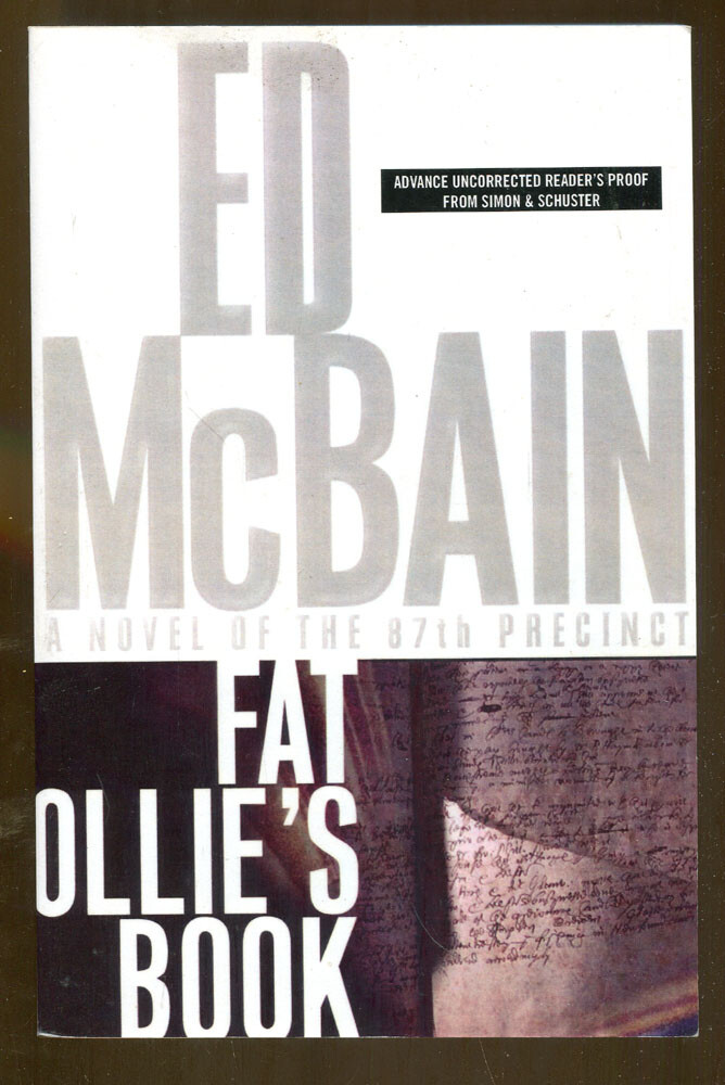 Fat Ollie's Book by Ed McBain-87th Precinct-Uncorrected Reader's Proof ...