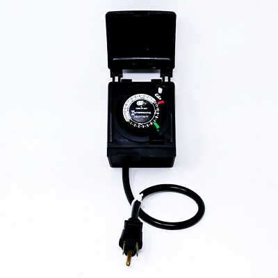 Intermatic Heavy Duty 24 Hour Outdoor Timer Model HB35R 1200 Watt 10A ...
