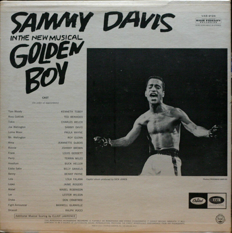 SAMMY DAVIS Golden Boy Capitol VAS 2124 ORIGINAL CAST 1964 33RPM | eBay