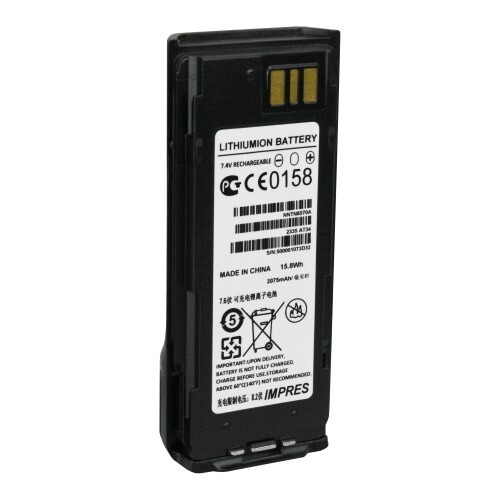 2075mAh NNTN8570A IMPRES ATEX Li-ion Battery For Motorola MTP8550EX ...