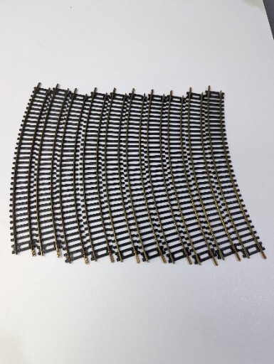 Bachmann QTY Lot of 10 Pieces HO Train Brass Track Curved R18"-30 | eBay