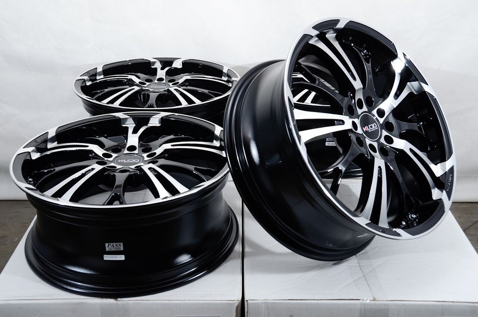 17" Wheels Rims Black Polish Face Honda Civic Accord Lexus IS300 Toyota ...