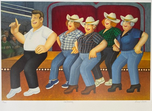 Beryl Cook - Line Dancing - Very Rare - Artist Signed Limited Edition ...