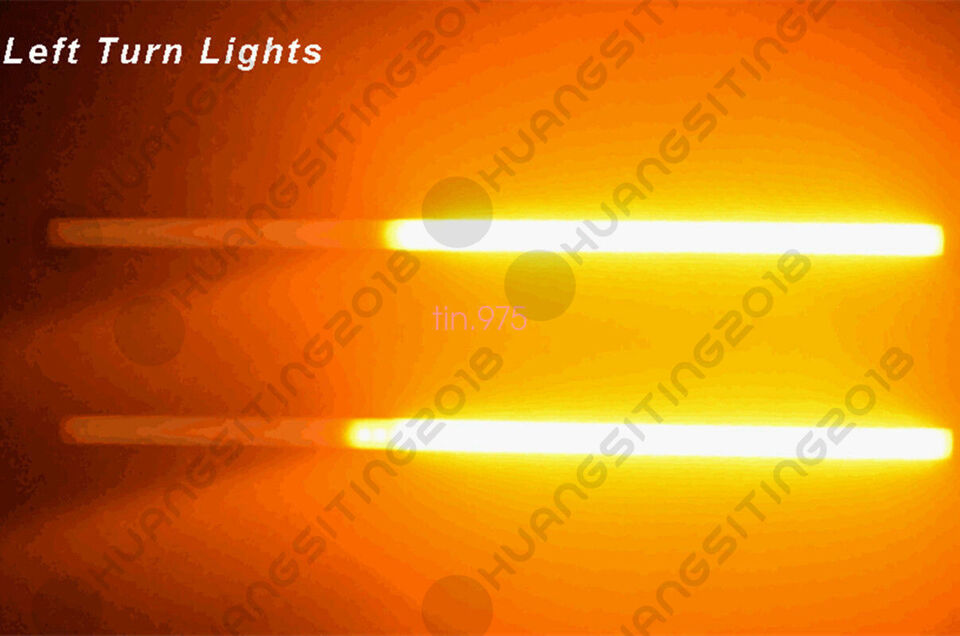 Switchback Flowing 30cm Car DRL LED Light Strip Tube Sequential Turn ...