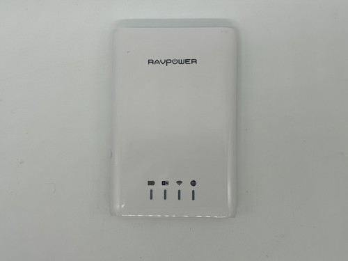 RAVPower FileHub RP-WD01 White All-in-One Wireless Router w/ 3000mAh ...