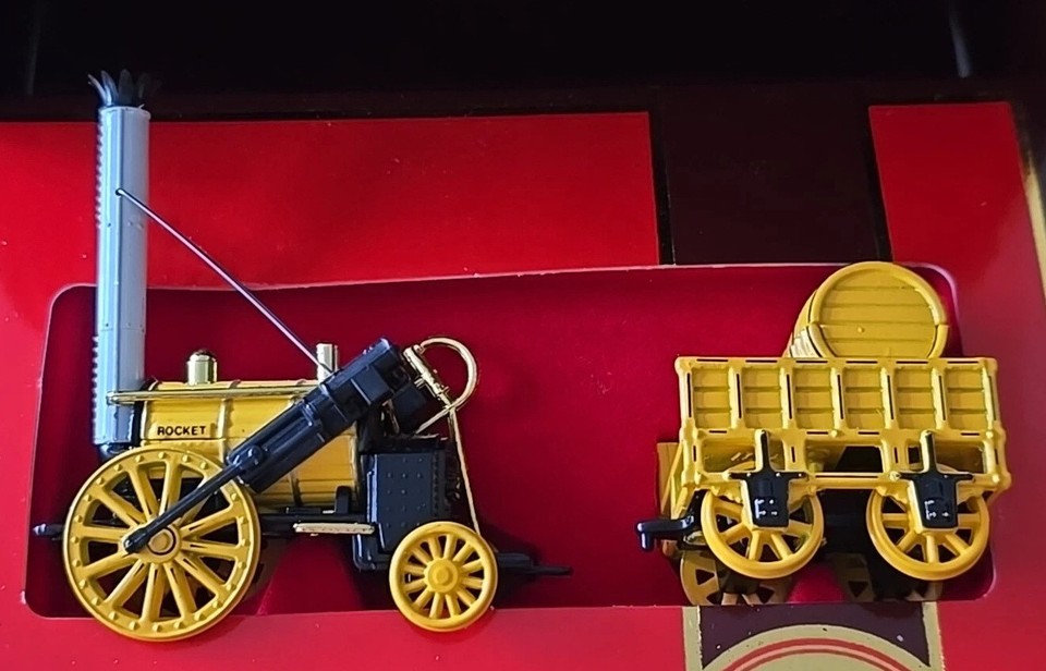 Stephenson's Rocket Steam Train 1829 Old Match Box Model Toy Antique ...