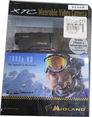 Midland XTC-300 Full HD Wearable Video Camera Kit with 4 Mounts+Under ...