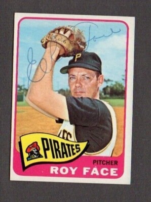 Roy Face 1965 Topps authentic autographed card Pirates | eBay