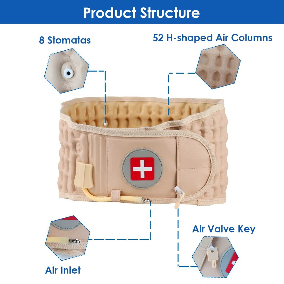 Decompression Belt Back Brace Lumbar Spine Support & Extender Belt Pain ...