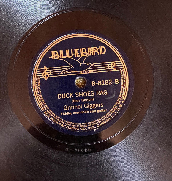 Bluebird 8182 Grinnel Giggers DUCK SHOE RAG 78 pm Country 1930 Memphis ...