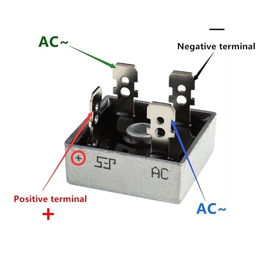 BOJACK KBPC2504 25A 400V Bridge Rectifier Diodes Axial 25 Amp 400 ...