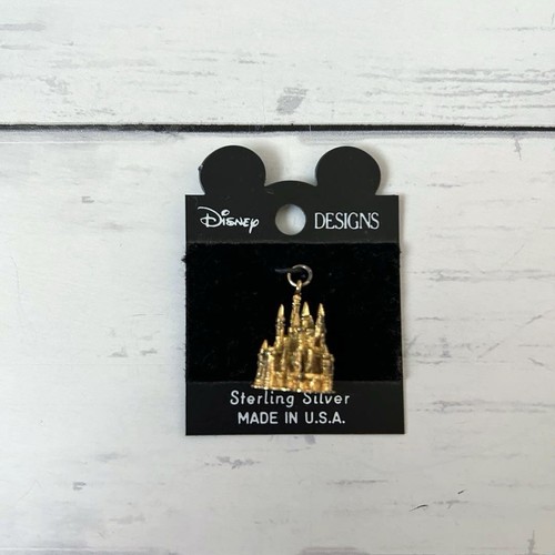 Florida Disney Sterling Silver Cinderella Castle Pendant Vintage Unused ...