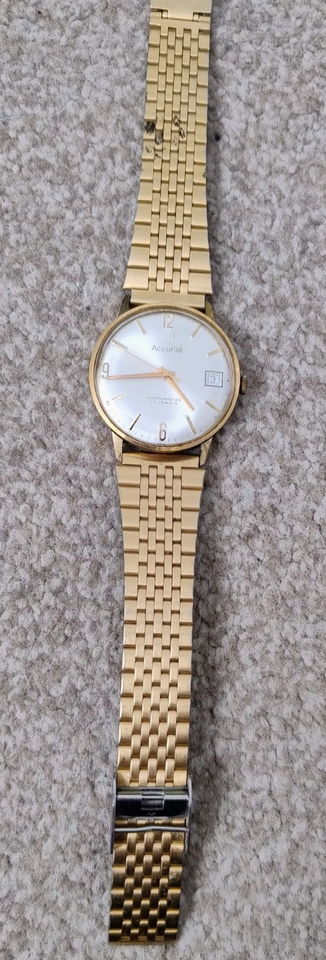Vintage Accurist Shockmaster 17 Jewels Manual Wind Watch - Date ...
