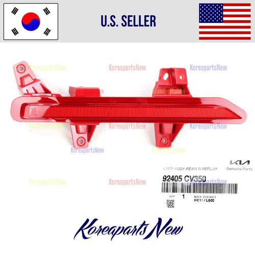 Reflector Bumper Rear Left DRIVER side 92405CV350 ⭐OEM⭐Kia EV6 GT-LINE ...